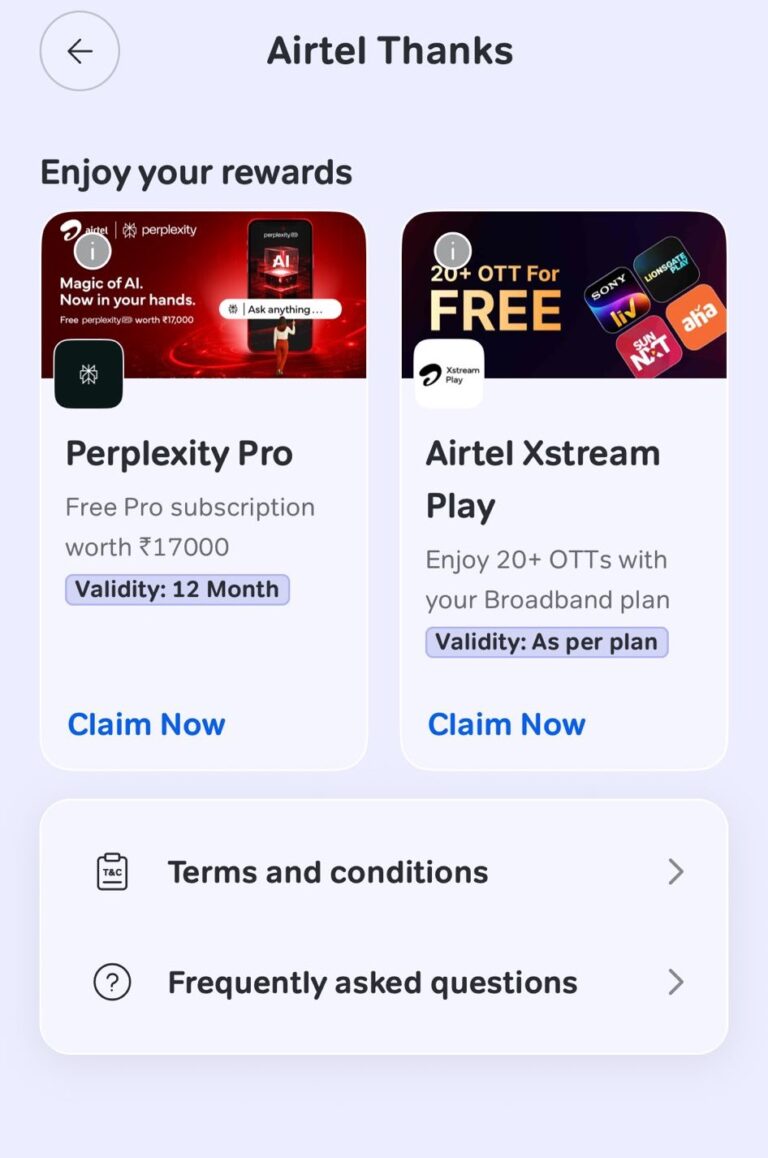 Airtel Perplexity Pro Claim Not Working? Here's The Real Fix (With Screenshots)
